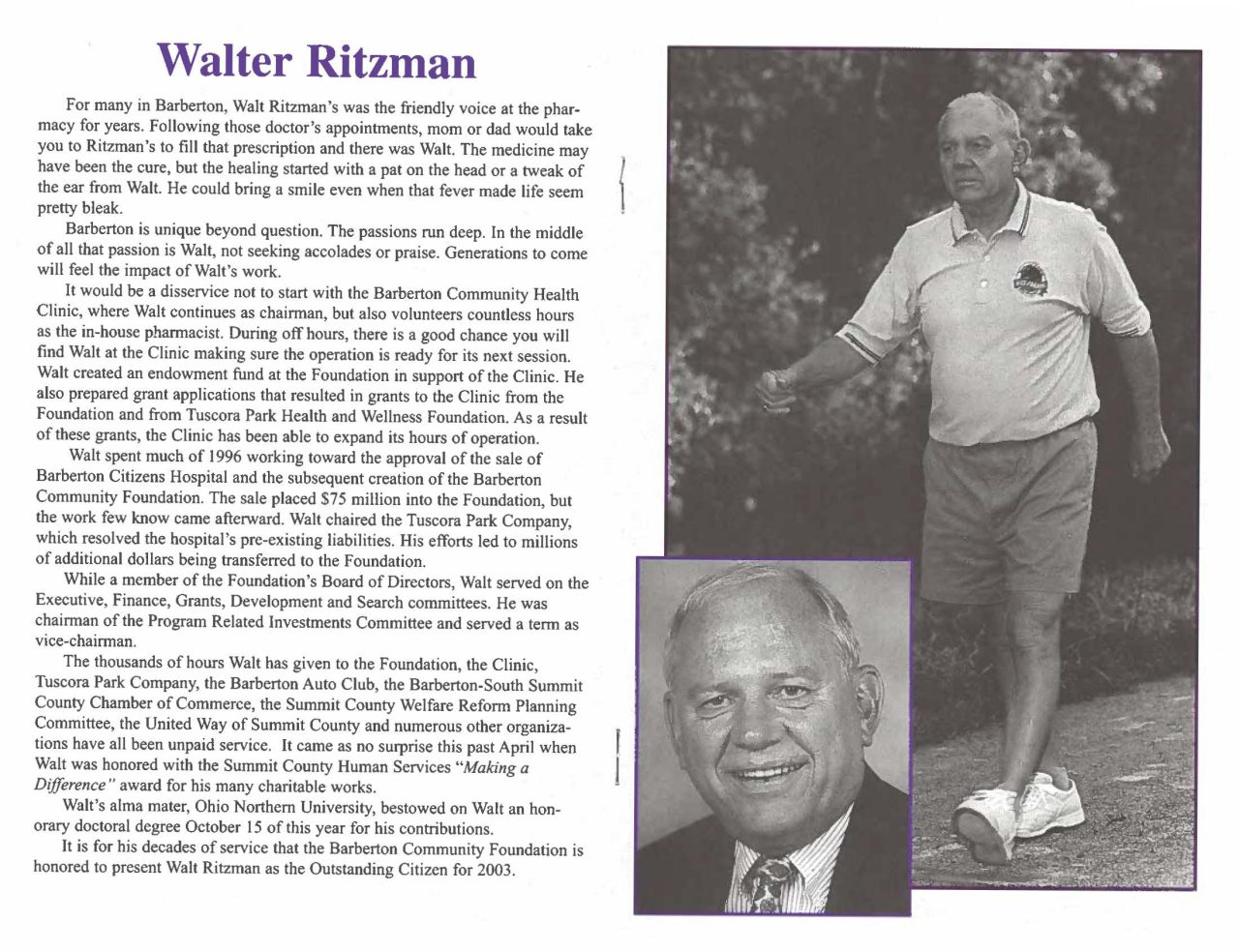 New Scholarship Honors Memory of Barberton Pharmacist - Barberton ...